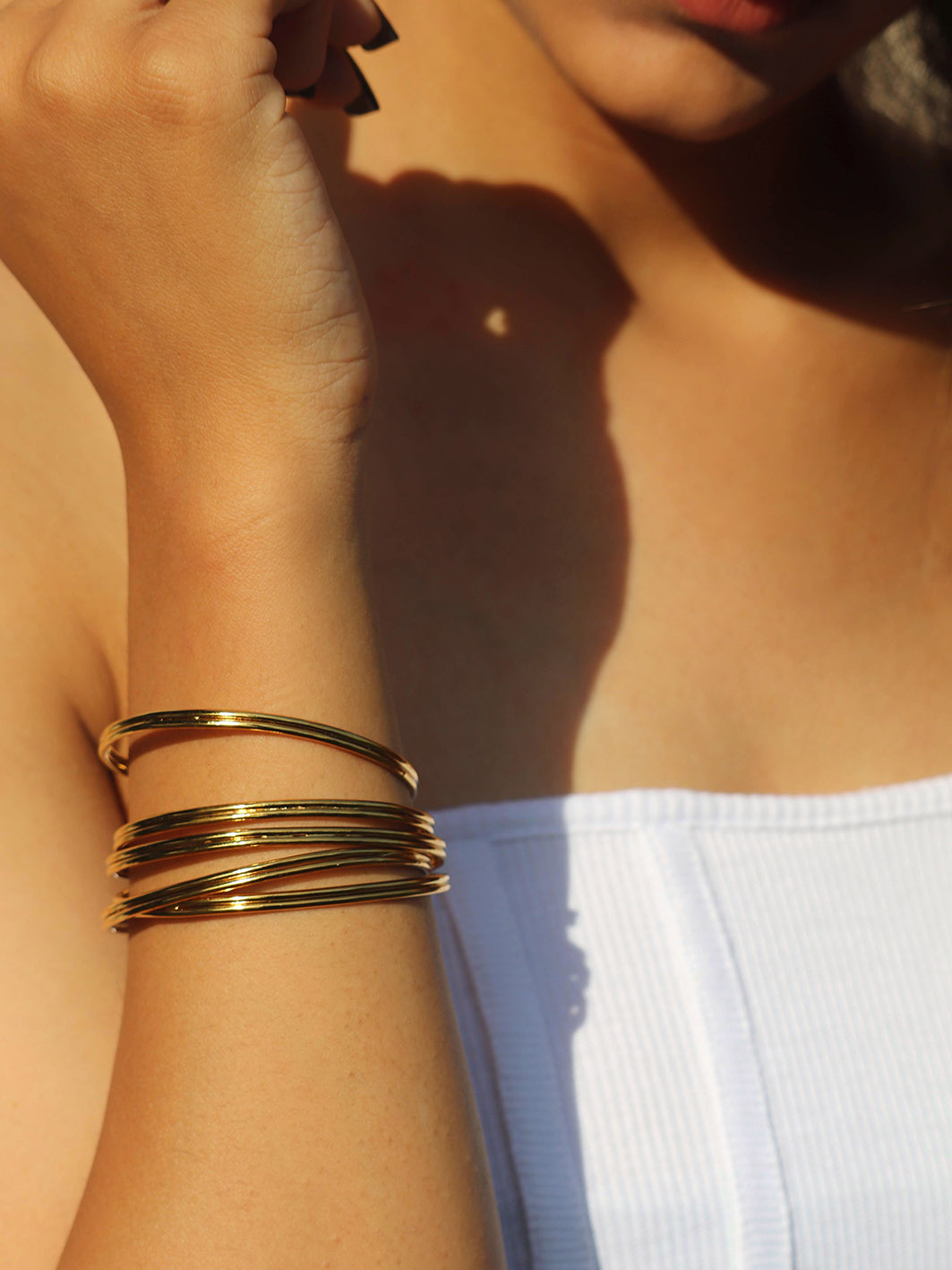 Chantelle Adjustable Bangles – Set of 5 – Tarshari